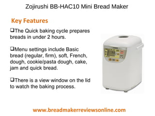 Zojirushi bread makers | PPT