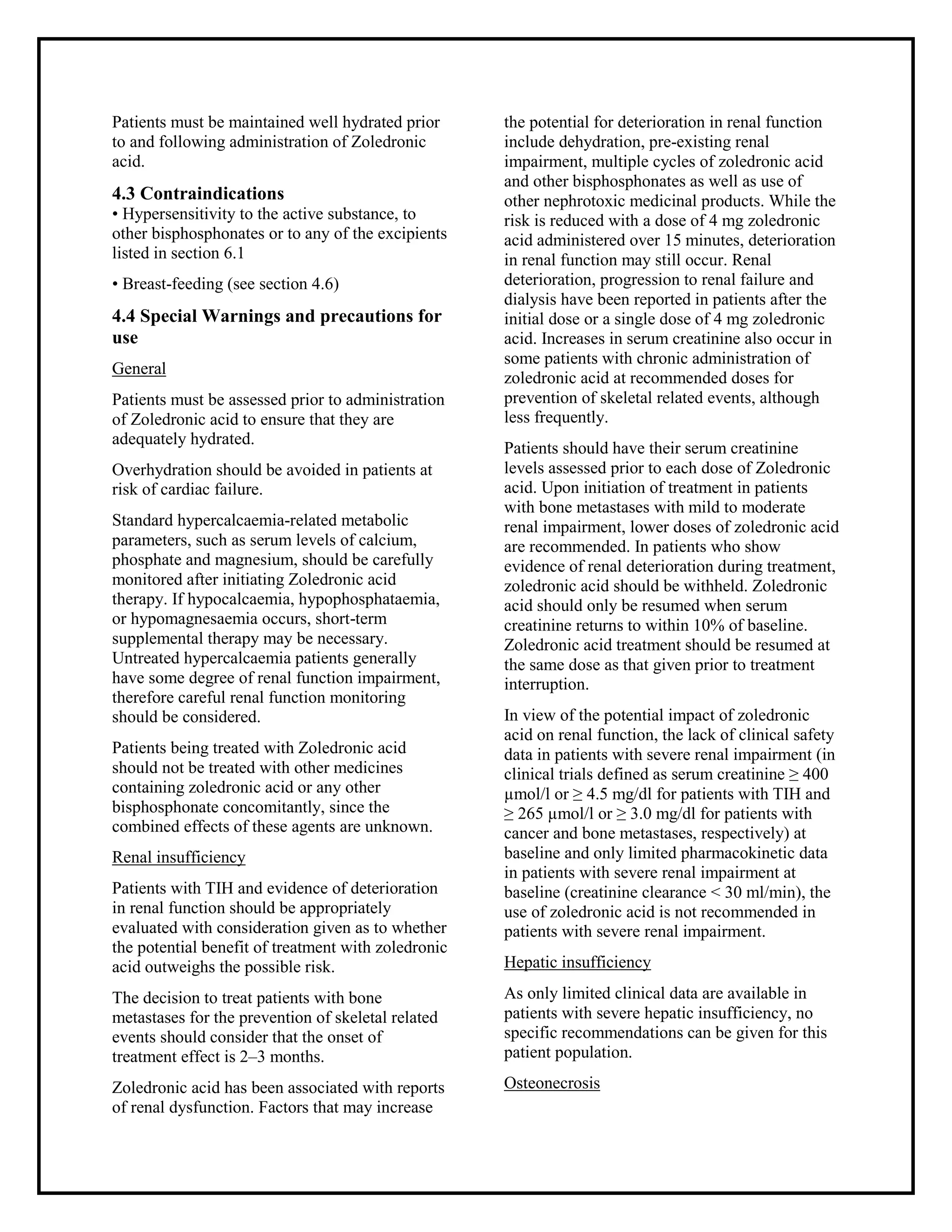 Zoledronic acid 4 mg 100 ml solution for infusion smpc taj ...