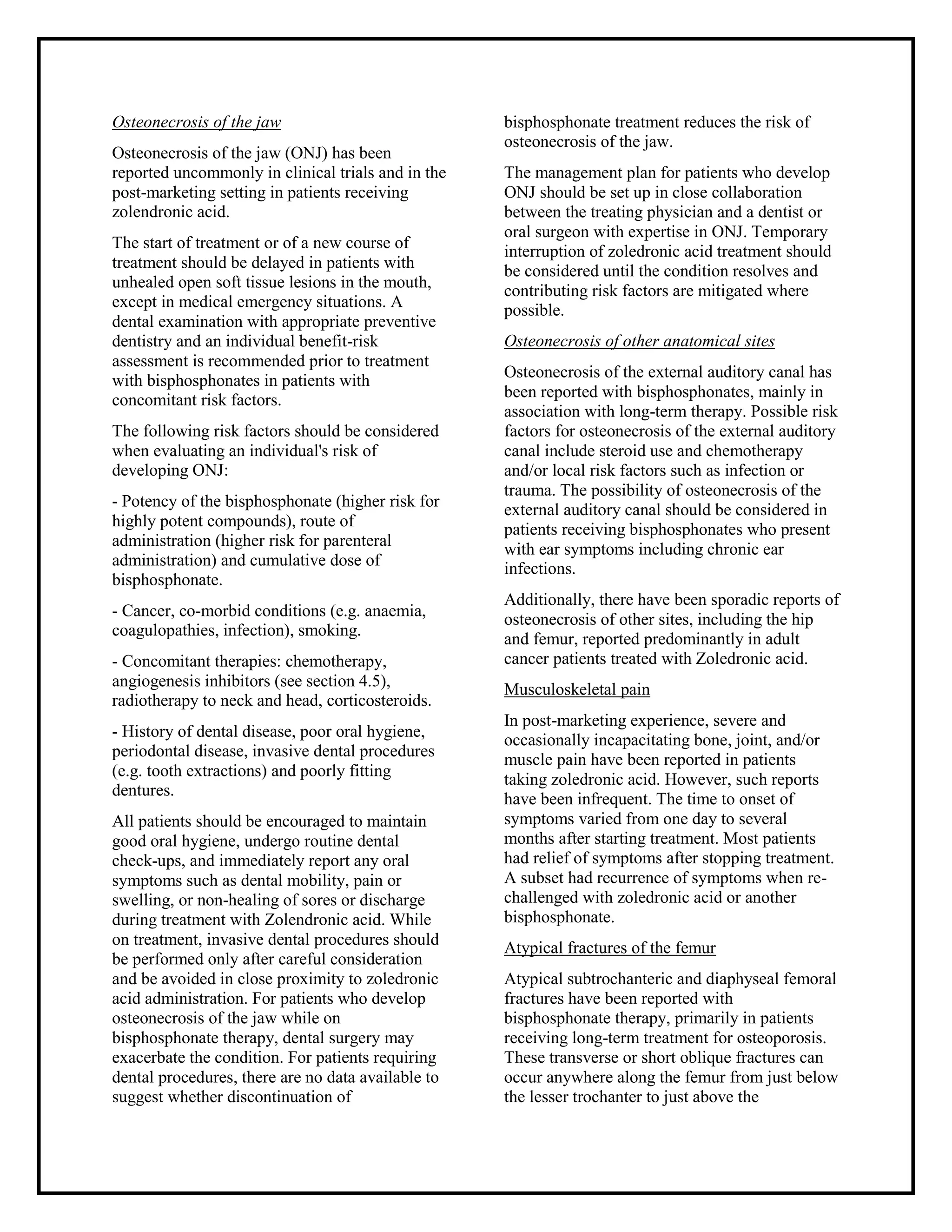 Zoledronic acid 4 mg 100 ml solution for infusion smpc taj ...