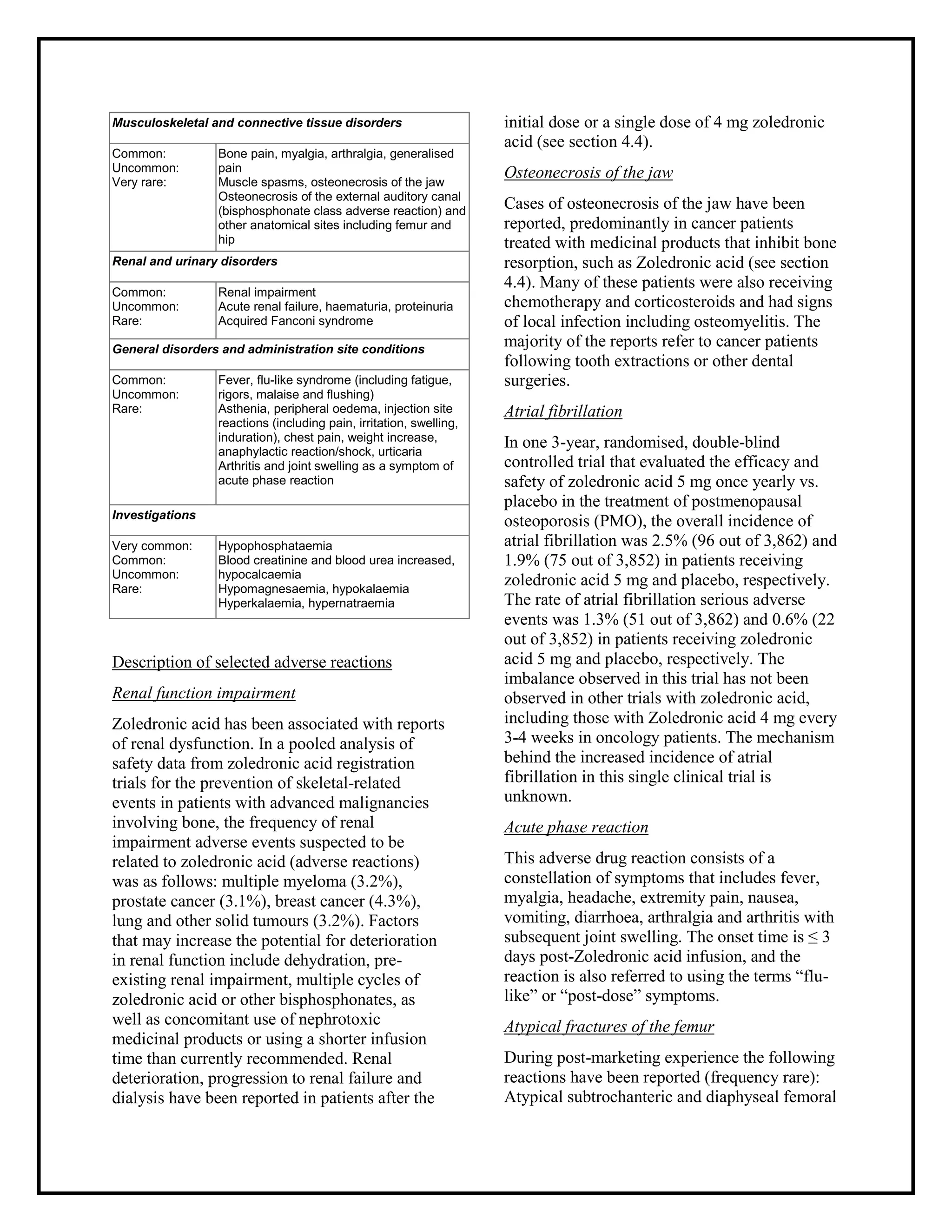 Zoledronic acid 4 mg 100 ml solution for infusion smpc taj ...