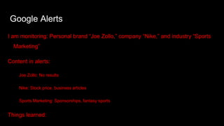 Monitoring Your Brand | PPT