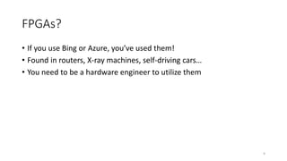 Turning software into computer chips - Hastlayer | PPT