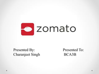 Zomato Overview | PPTX