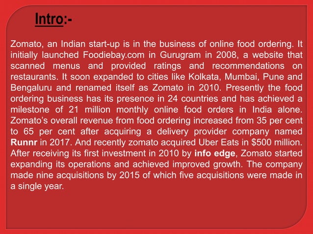 Zomato | PPTX