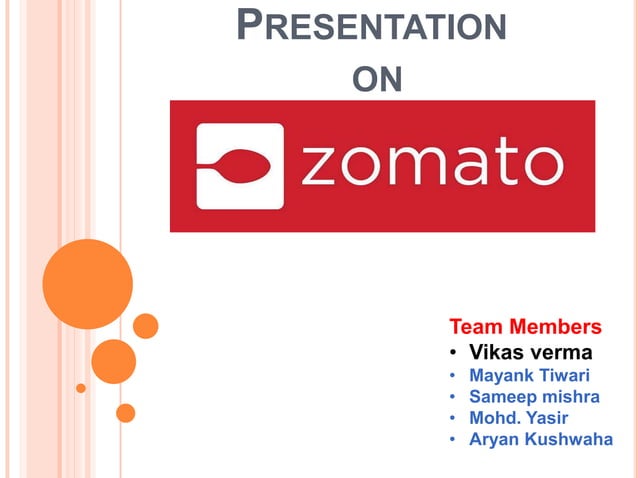 Zomato.pptx.on zomato tips of how to make ppt | PPTX | Business ...