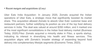 Zomato company deep research and case study for mba courses | PPTX