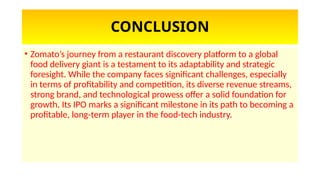 A case study on zomato to understand their business model. | PPT