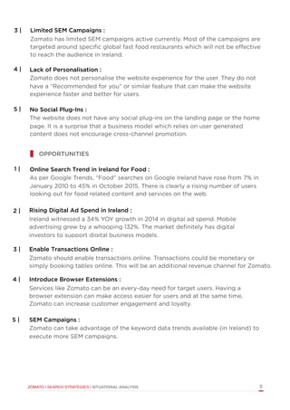 Zomato - SEO and Search Marketing | PDF