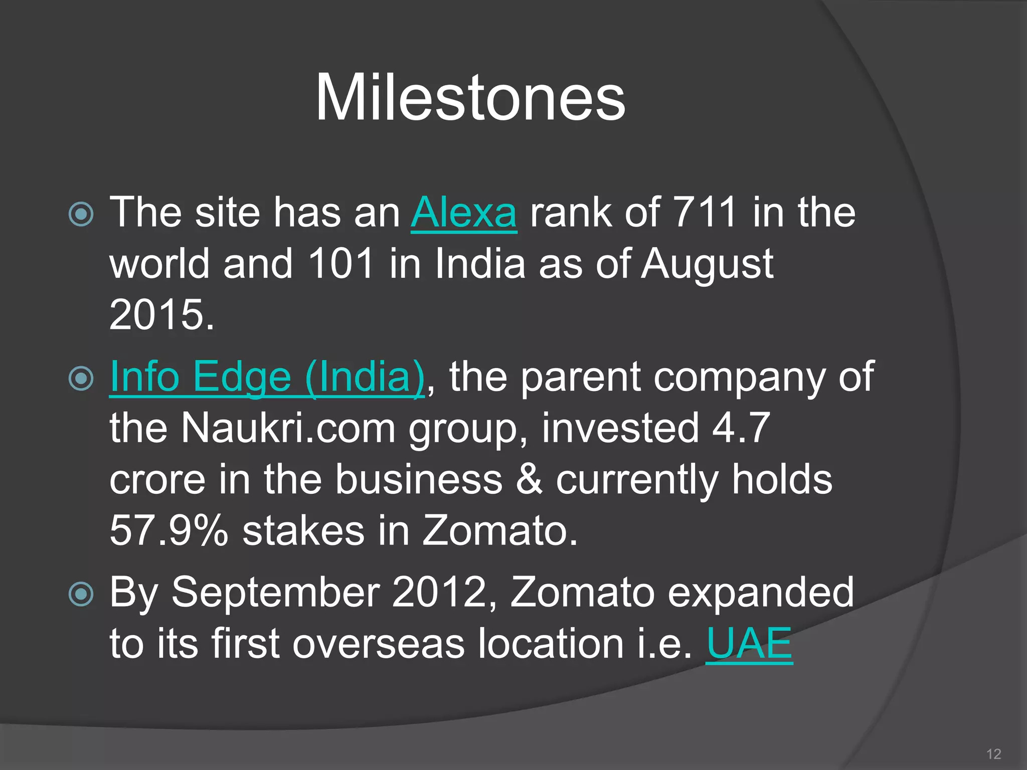 MIS-Zero to Zomato | PPTX