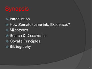MIS-Zero to Zomato | PPTX