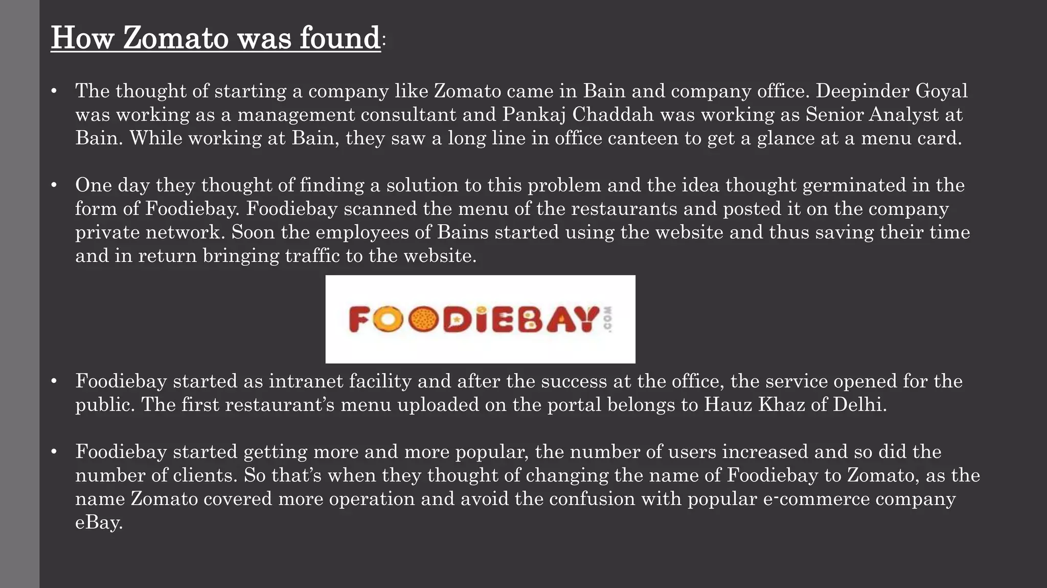 Zomato case study | PPTX