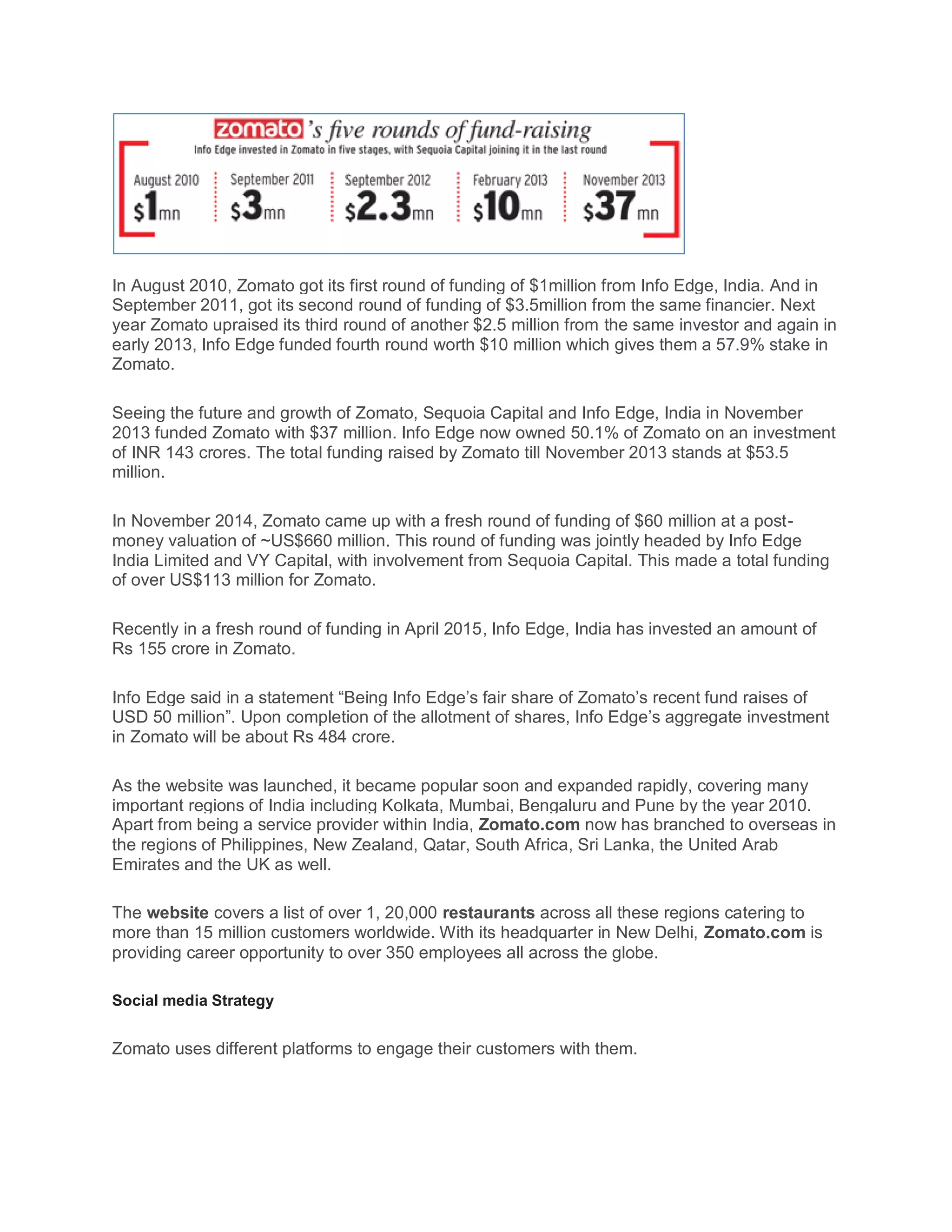 Zomato case study v1.0 20 7-2015 | PDF