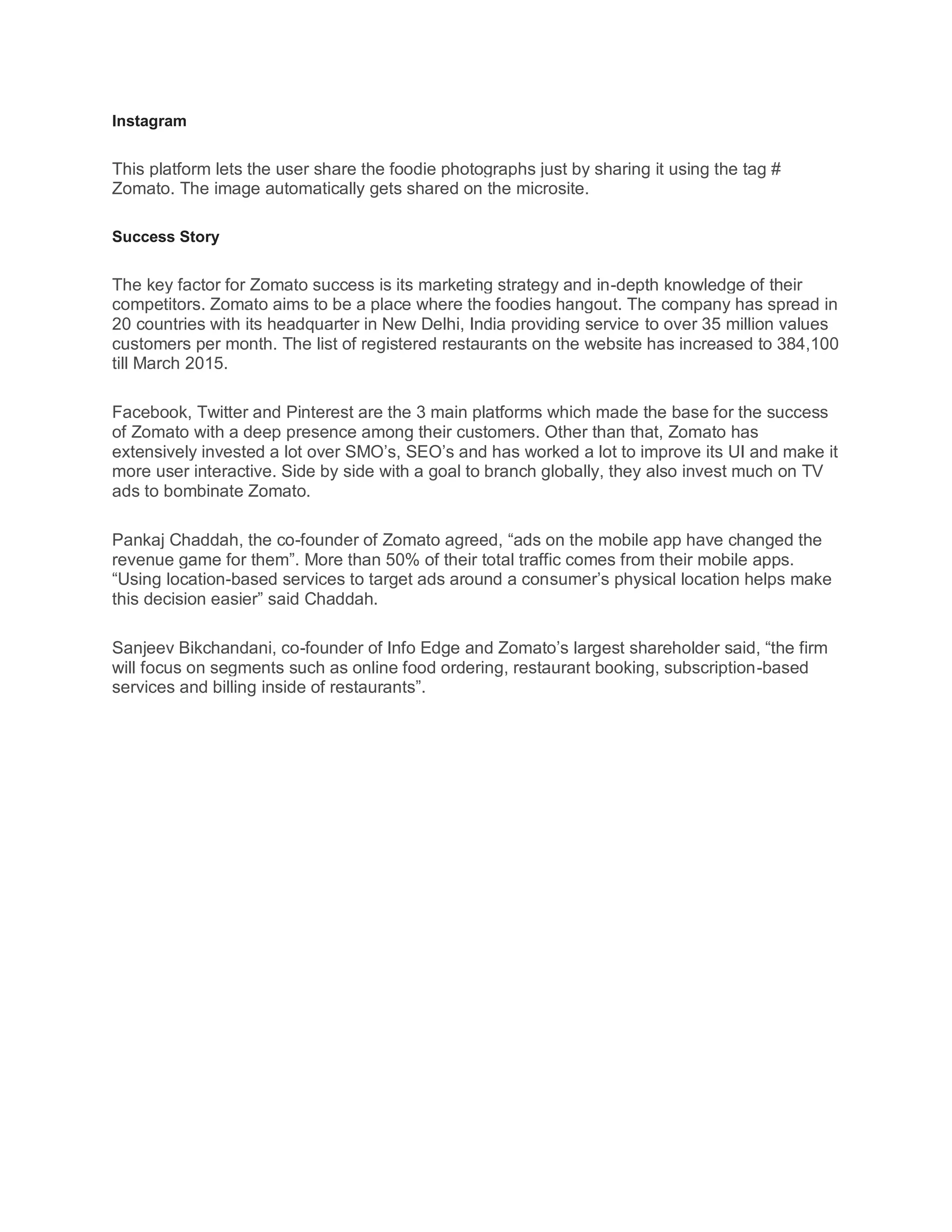 Zomato case study v1.0 20 7-2015 | PDF