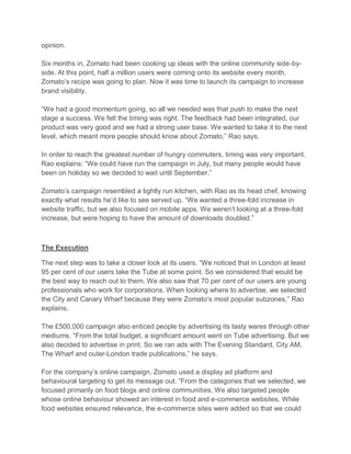 Zomato case study v1.0 20 7-2015 | PDF