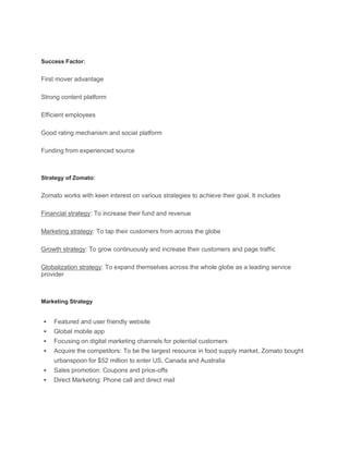 Zomato case study v1.0 20 7-2015 | PDF