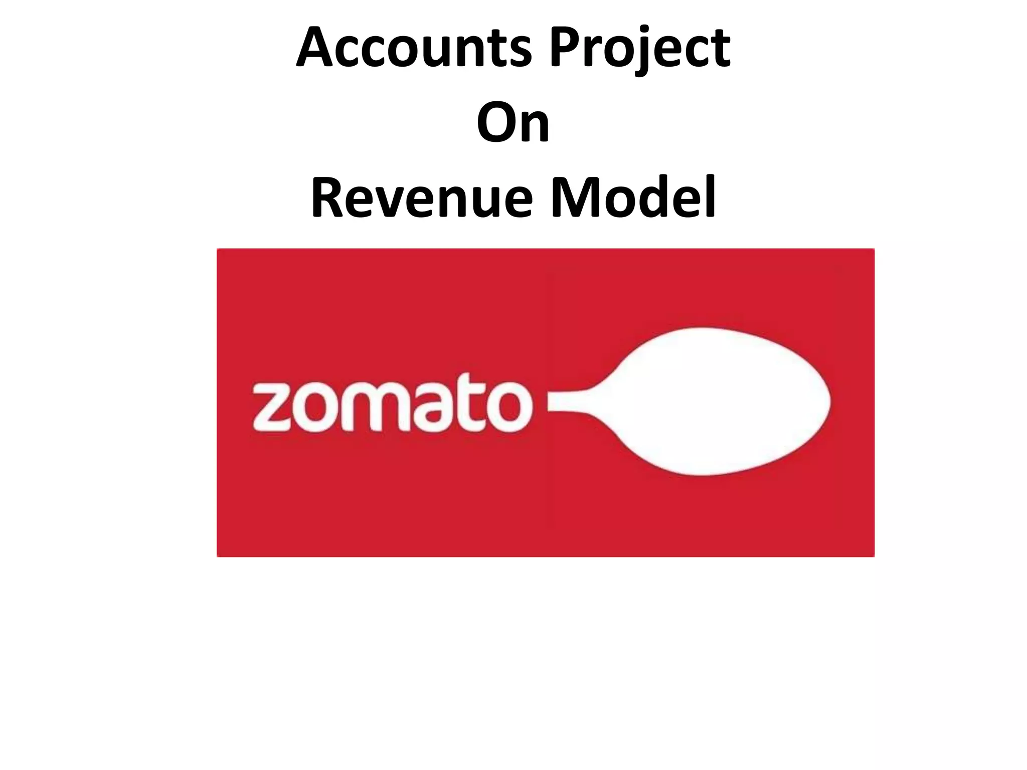 Zomato revenue analysis | PPTX