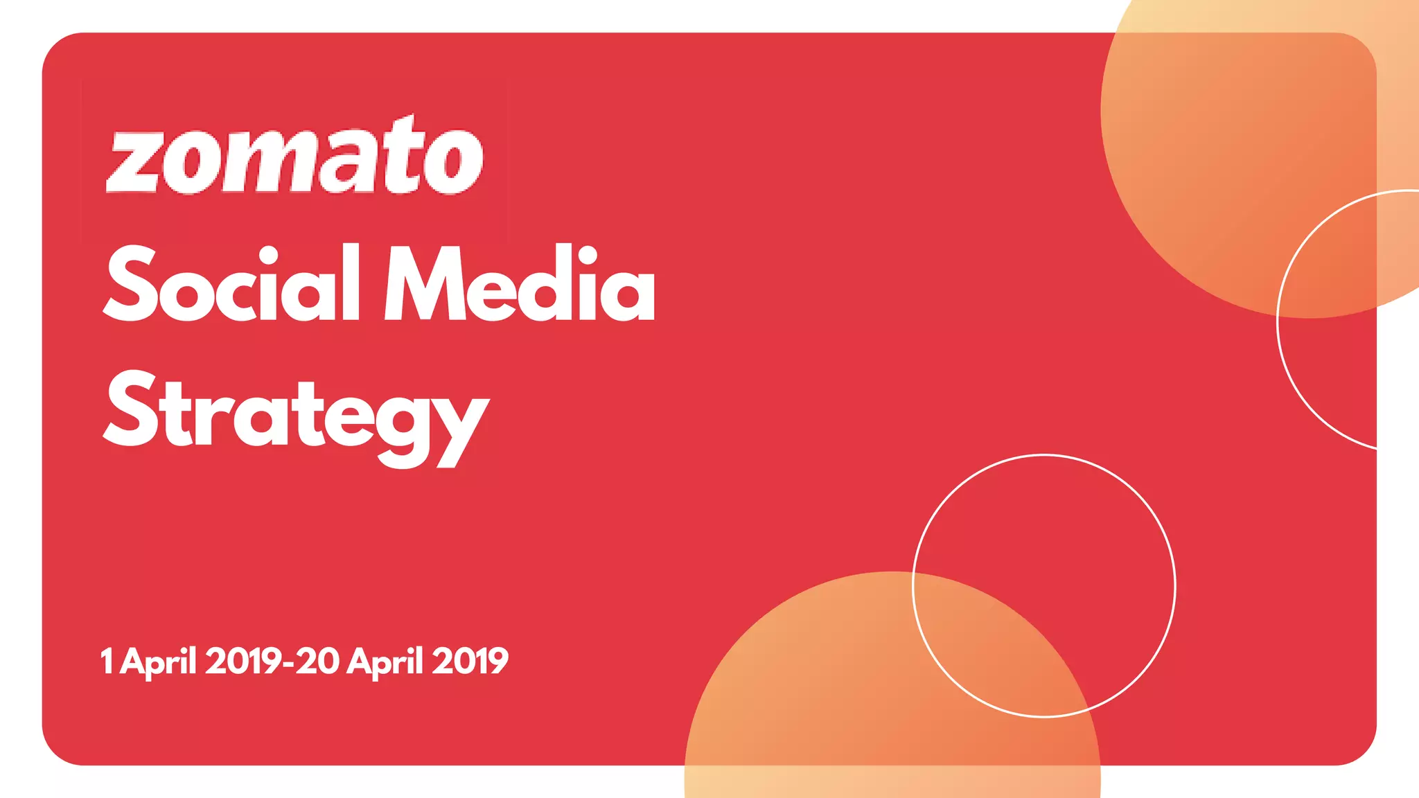 Zomato Social Media Strategy | PDF
