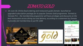 Zomato startup of india by sneha arora | PPTX