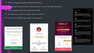 Zomato startup of india by sneha arora | PPT