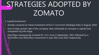 Zomato startup of india by sneha arora | PPTX