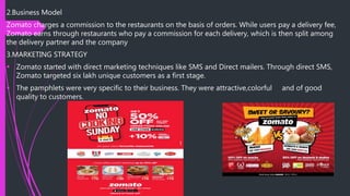 Zomato startup of india by sneha arora | PPTX