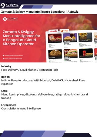 Zomato & Swiggy Menu Intelligence Bengaluru Actowiz.pptx