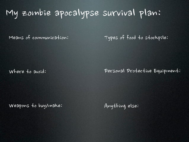 Zombie Apocalypse Survival Guide | PDF