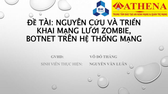 Zombie botnet (dongcatchay) | PPT
