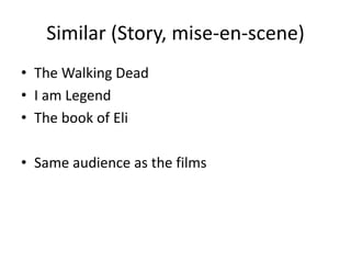 Pitch Zombie action movie cards | PPT