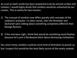 Zombie apocalypse | PPTX