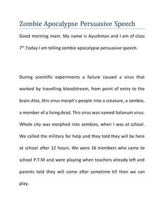 Zombie Apocalypse Persuasive Speech (3).docx