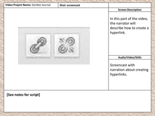 Zombie blog storyboard | PPT