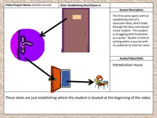 Zombie blog storyboard | PPT