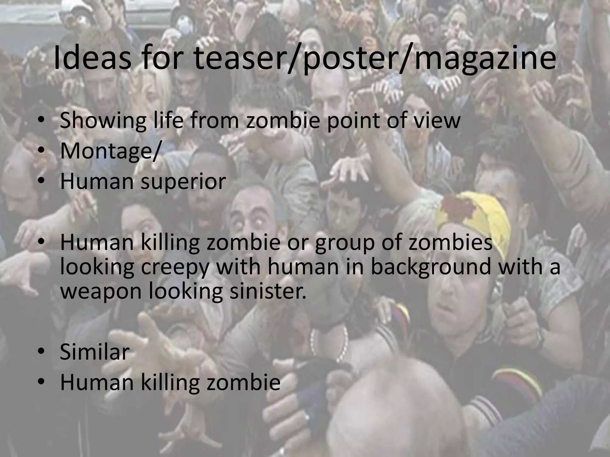 Zombie pitch presentation | PPTX