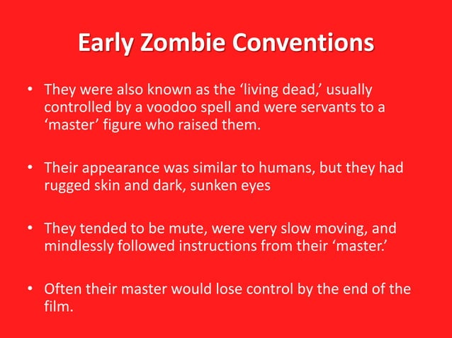 Zombie research! | PPT