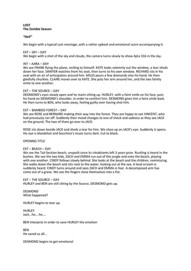 Zombie season | DOCX | Television | Entertainment