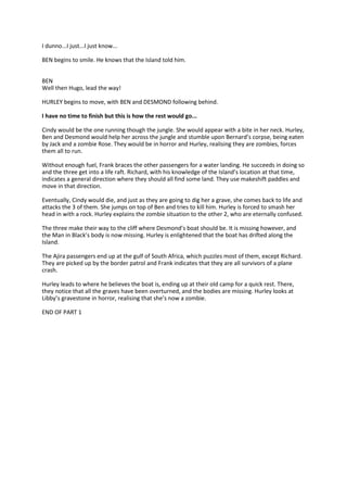 Zombie season | DOCX | Television | Entertainment