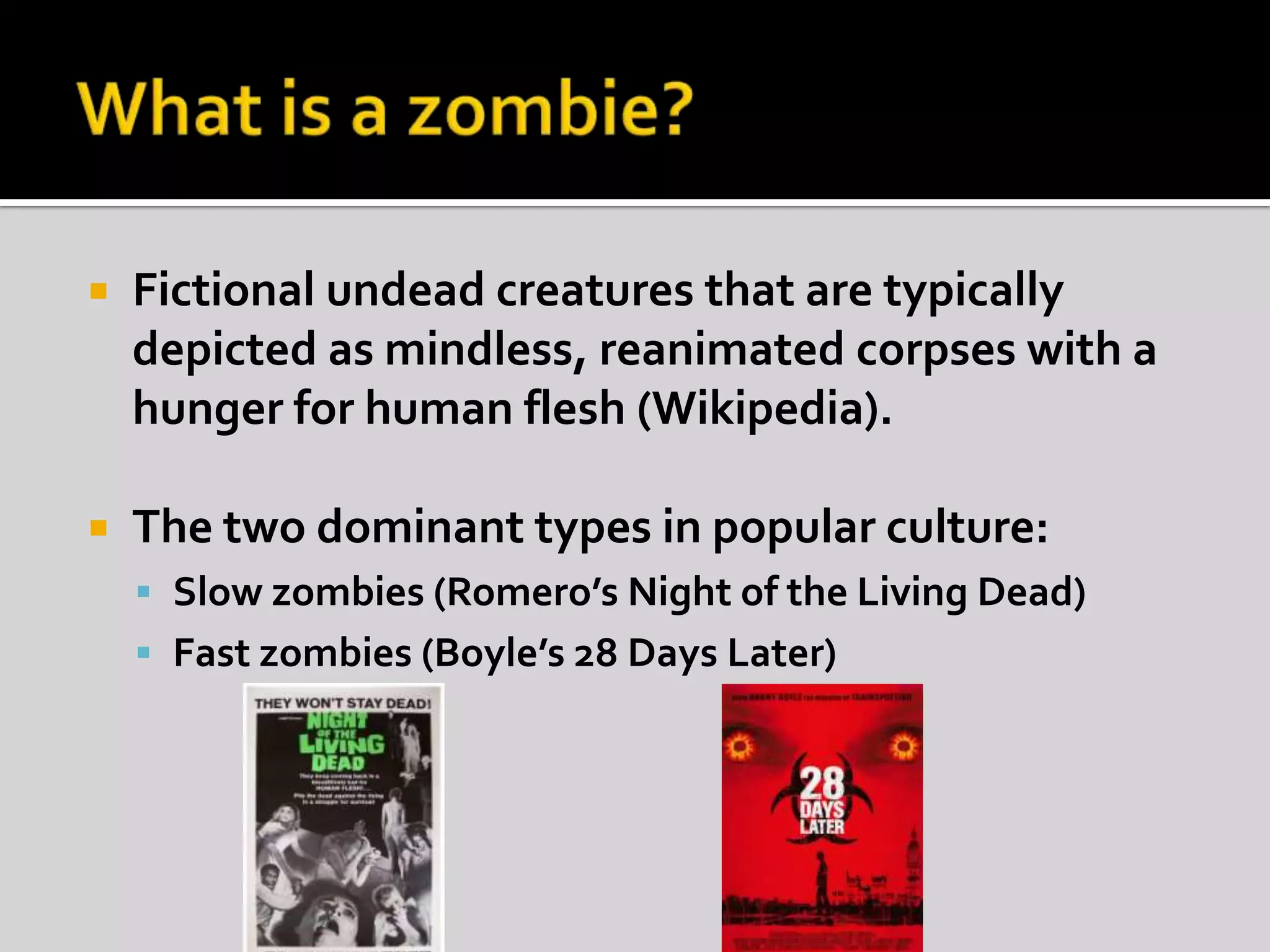 Zombies & emergencies | PPTX