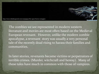 Zombies in Literature | PPTX