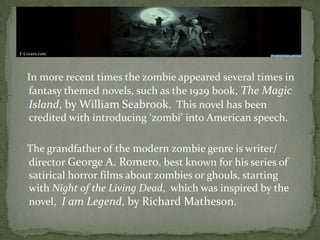 Zombies in Literature | PPTX