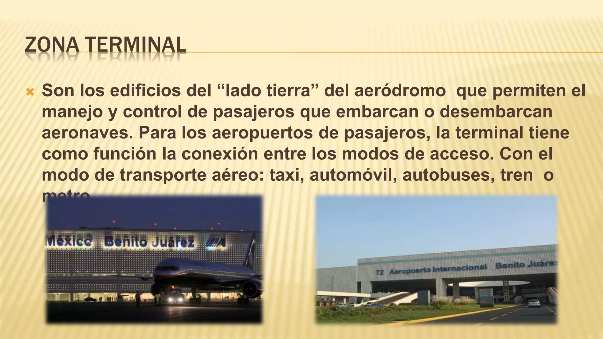 Zona terminal y plataformas | PPTX