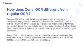 What is Zonal OCR? | PPT