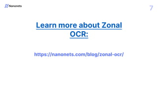 What is Zonal OCR? | PPT