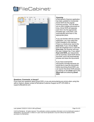 Zonal OCR User Guide | PDF