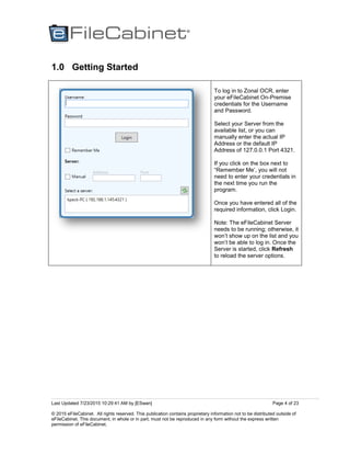 Zonal OCR User Guide | PDF