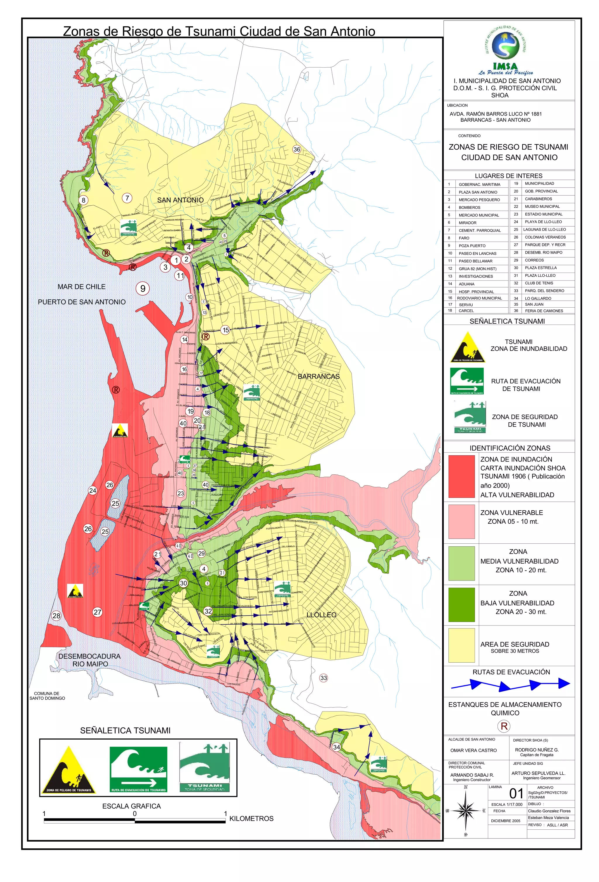 Zonas de Riesgo de Tsunami San Antonio | PDF