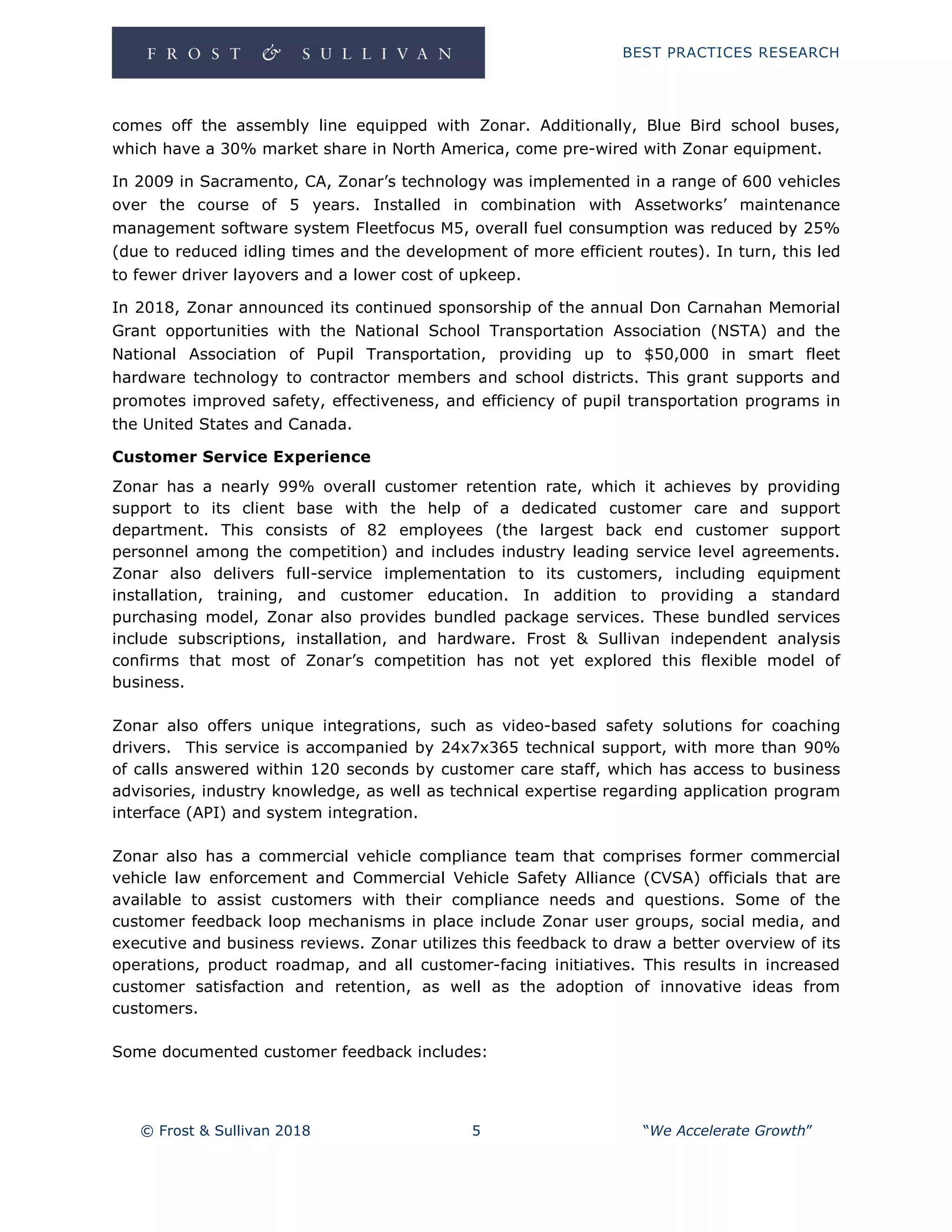 Zonar Systems Award Write Up | PDF