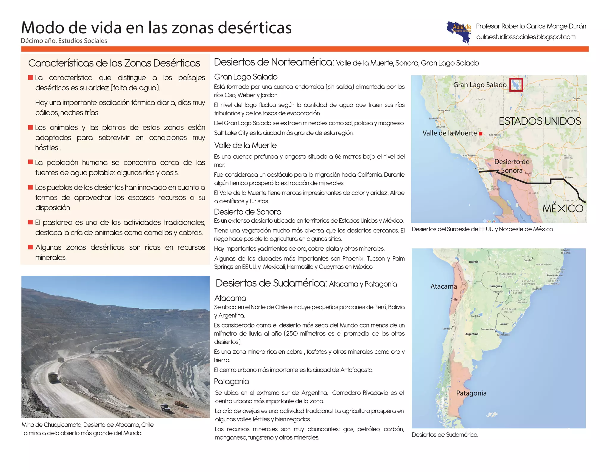Modos de vida en las zonas desérticas | PDF