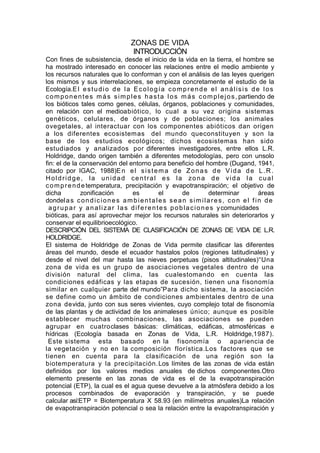 Zonas de vida | DOCX