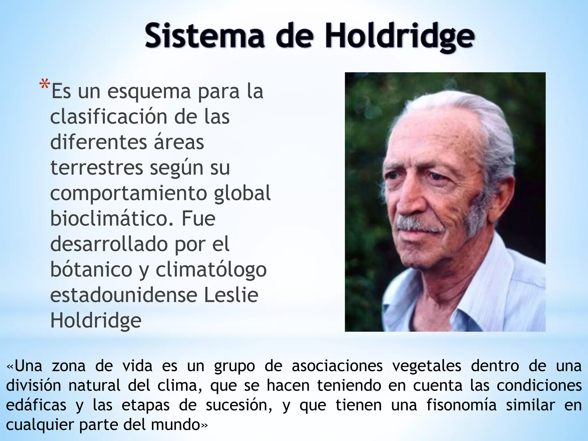 Zonas de vida de Holdridge | PPTX